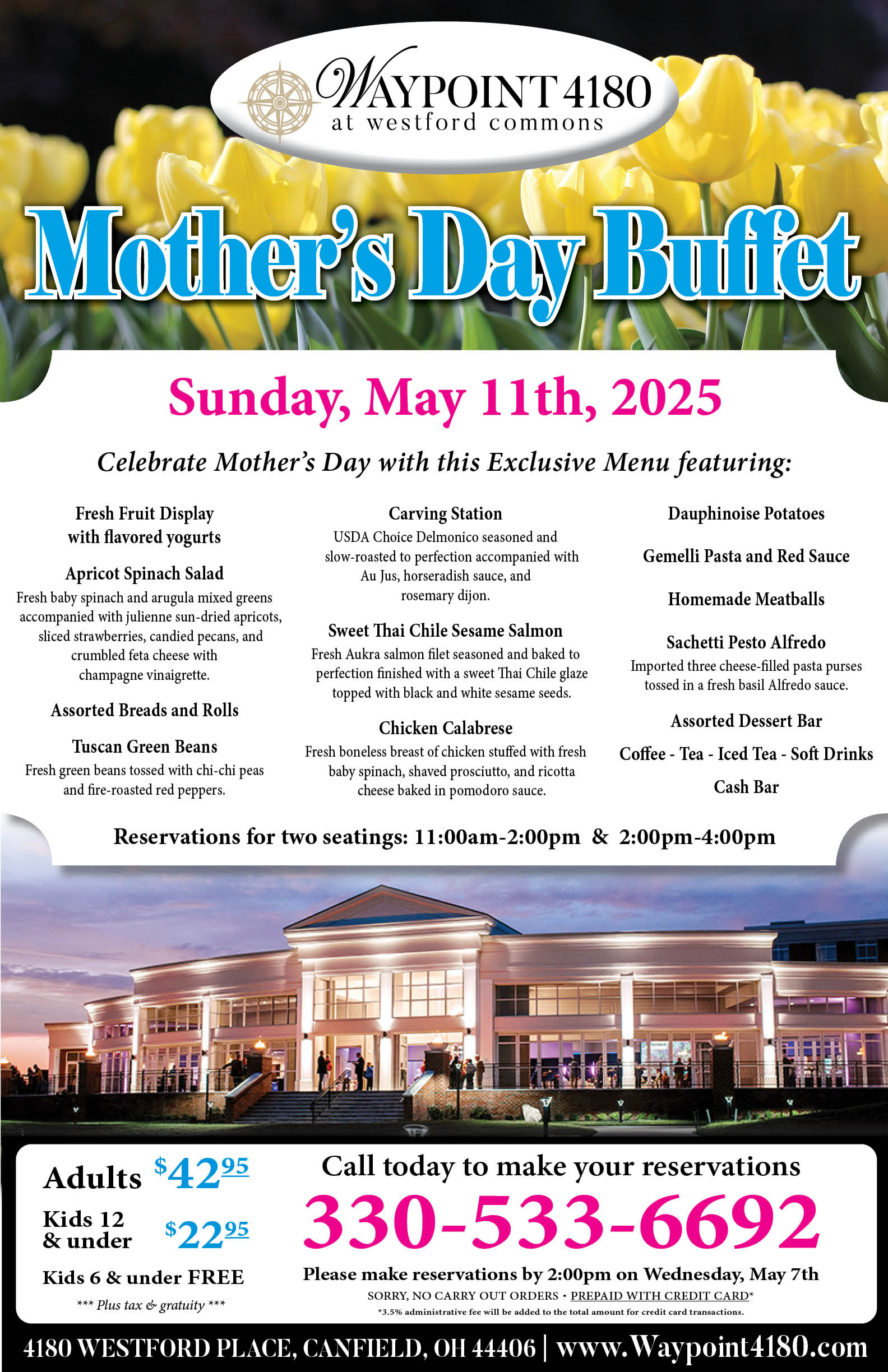 Mother’s Day Buffet 2025 – Waypoint 4180
